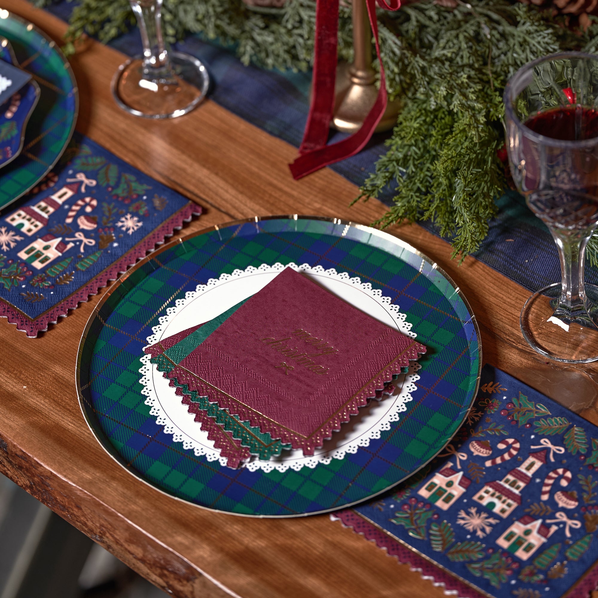Classic Tartan Christmas Decor & Tableware - Harlow & Grey